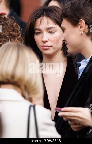 Matilda De Angelis is seen leaving the Fendi fashion show during the ...