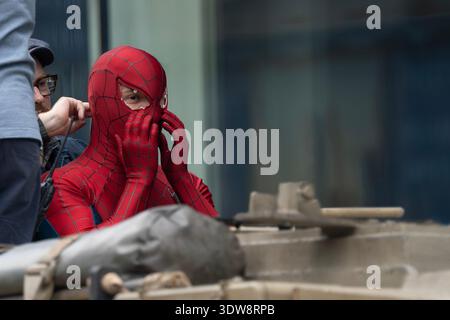 Tom Holland at the Spider-Man Brand New Day Global Fan Event in ...