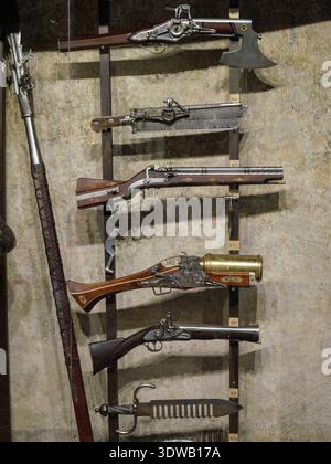 Antique rifles, The Weapons Collection, History Museum, Sighisoara ...