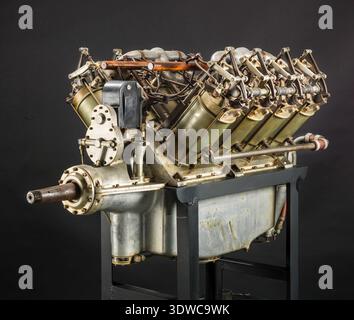 Curtiss OXX-6 is a liquid-cooled V-8 aircraft engine introduced around ...