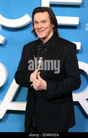 Jim Carrey poses with the Honorary Cesar Award during the 51st Cesar ...