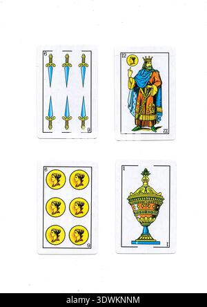 Classic Spanish Playing Cards: Traditional Game Cards Stock Photo - Alamy