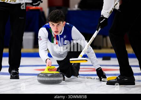 Team Italy - men, Stefano Spiller. World Junior Curling Championships ...