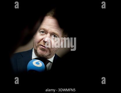 THE HAGUE - David van Weel, Minister of Justice and Security, speaks to ...