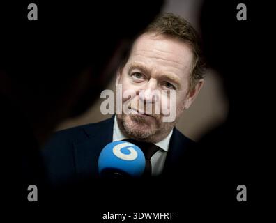THE HAGUE - David van Weel, Minister of Justice and Security, speaks to ...