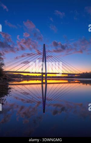 Northern Spire bridge over the River Wear, Sunderland, Tyne & Wear ...