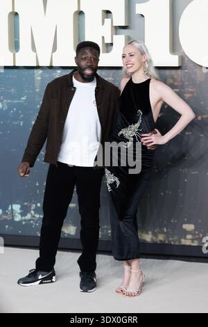 Ross Garshong and Ellie Buckley attend the "Your Fault: London" UK ...