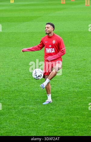 Ansu Fati seen during training session in AS Monaco training center in ...