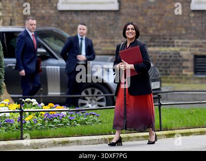 Home Secretary Shabana Mahmood arrives for a Cabinet meeting in Downing ...