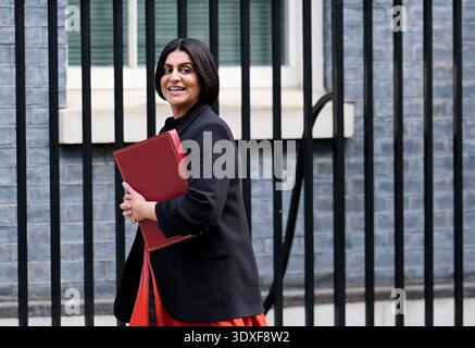 Home Secretary Shabana Mahmood arrives for a Cabinet meeting in Downing ...