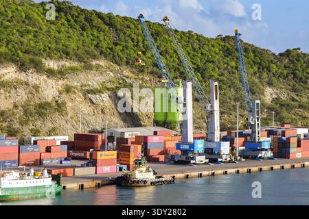 St Maarten, Netherland Antilles - 17 January 2026: Aerial view of the ...