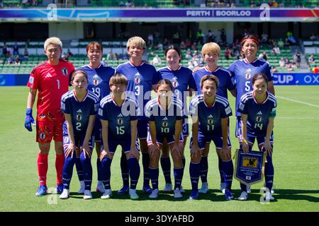 Players of Japan pose for the group photo prior to their World Cup ...