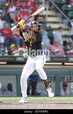 Pittsburgh Pirates shortstop Jared Triolo fields a ground ball before ...