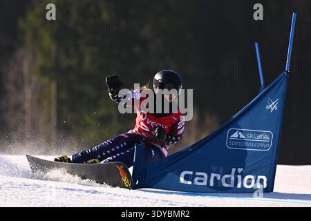 World Cup snowboarding events (parallel slalom) women in Spindleruv ...