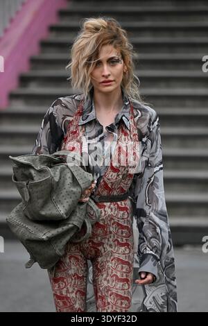 Paris, France. 07th Mar, 2026. Models Walk Runway for the Comme des ...