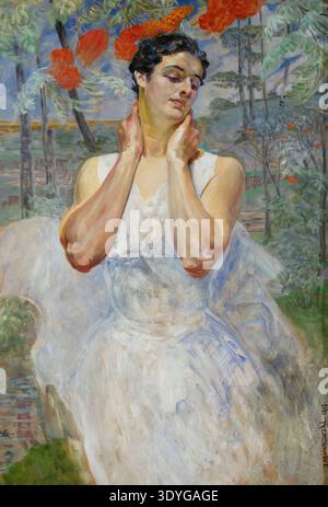 Jacek Malczewski, Portrait of a Woman with Rowanberry (Portret kobiety ...