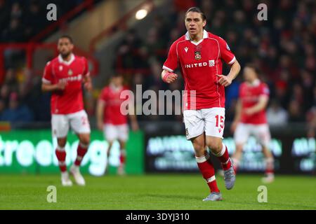 Wrexham, UK. 07th Mar, 2026. Callum Doyle of Wrexham (c) celebrates ...