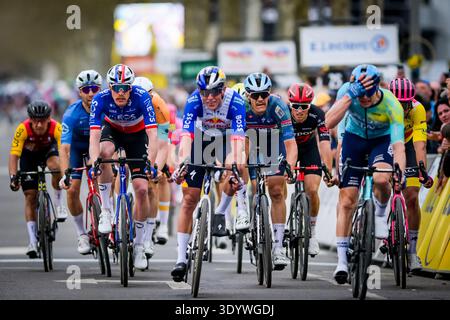 Belgian Jasper Stuyven of Soudal Quick-Step pictured before the start ...