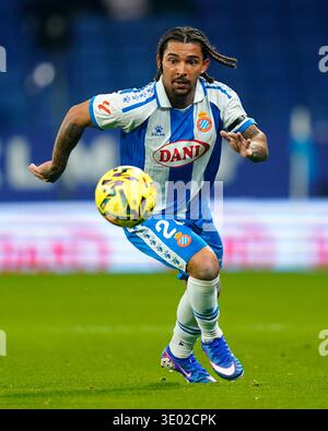 Thyrhys Dolan of RCD Espanyol during FC Barcelona and RCD Espanyol ...