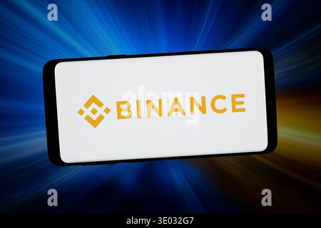 In this photo illustration, Binance logo is seen displayed on a ...