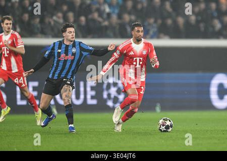 Michael Olise in action during the UEFA Champions League last 16 first ...