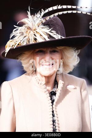 Queen Camilla on day two of Royal Ascot at Ascot Racecourse, Berkshire ...