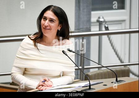 Flemish Minister for Education and Work Zuhal Demir pictured during a ...