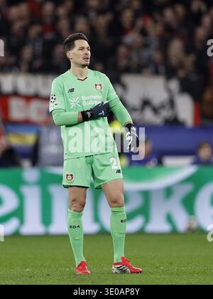 LEVERKUSEN – Bayer 04 Leverkusen goalkeeper Janis Blaswich during the ...