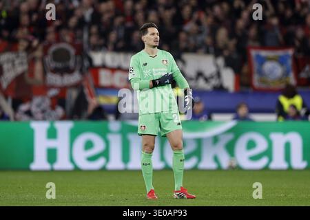 LEVERKUSEN – Bayer 04 Leverkusen goalkeeper Janis Blaswich during the ...