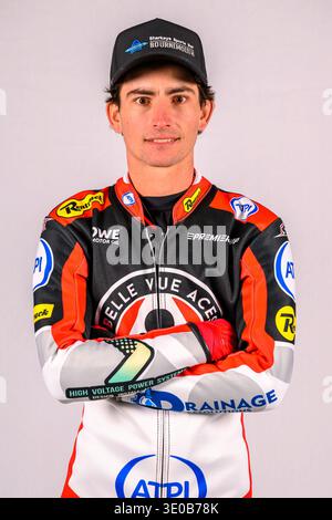 Zach Cook of Belle Vue Aces during the Rowe Motor Oil Premiership match ...
