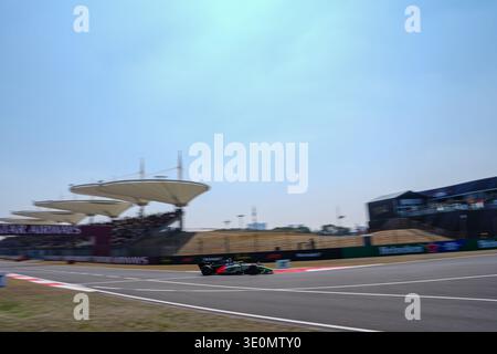 F1 car in action during sprint at Shanghai International Circuit during ...