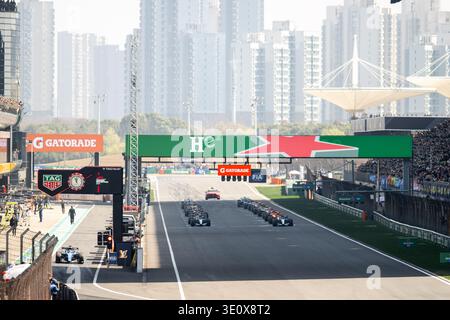 depart, start of the race during the Shanghai ePrix, 10th and 11th ...
