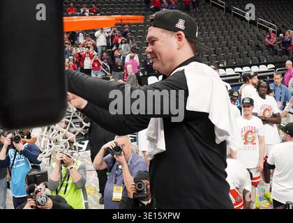 MAR 14 2026: Houston coach Kelvin Sampson shouts instructions to his ...