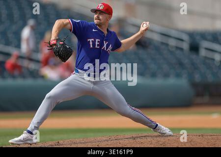 Texas Rangers' Tyler Alexander during the eighth inning of a baseball ...
