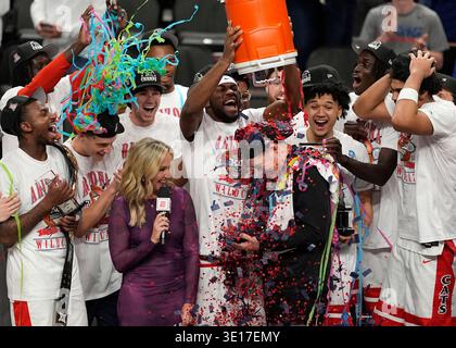 MAR 14 2026: Houston coach Kelvin Sampson shouts instructions to his ...