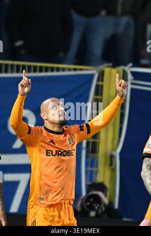 Malen Donyell (As Roma) celebrating his goal during Bologna FC vs AS ...