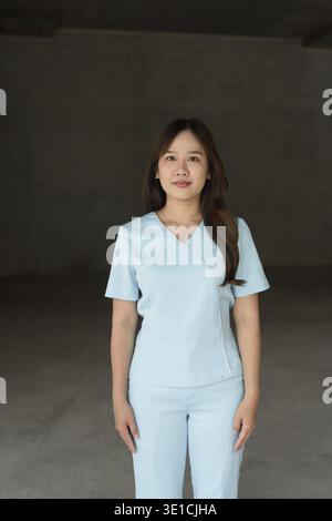 Asian woman professional healthcare worker holding document paper ...