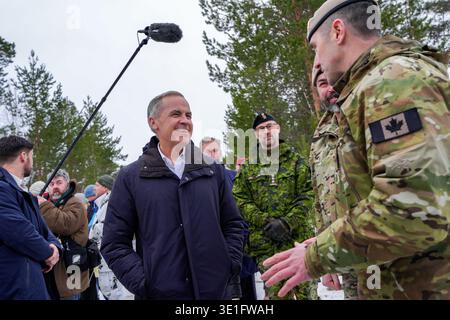 Bardufoss 20260313. Canadian Prime Minister Mark Carney in Bardufoss in ...