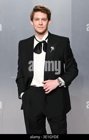 Joe Alwyn arriving to Vanity Fair Oscar Party 2026 at LACMA on March 15 ...