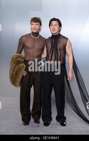Connor Storrie and Hudson Williams at the Vanity Fair Oscar Party 2026 ...