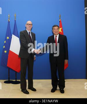 French Finance Minister Roland Lescure arrives to attend the G7 finance ...