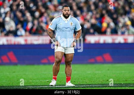 Rodrigue Neti during the rugby union Six Nations Championship match ...