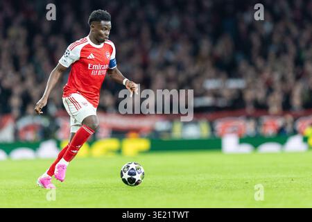 Arsenal forward Bukayo Saka (7) during the Arsenal v Newcastle United ...