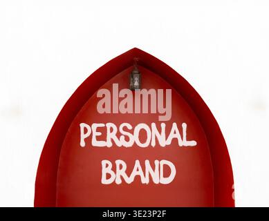 Personal brand symbol. Concept words Personal brand on beautiful green ...