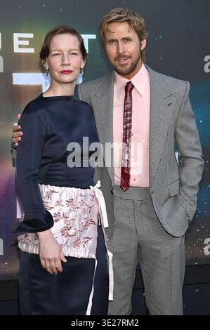 (L-R) Sandra Hüller and Ryan Gosling attend "Project Hail Mary" New ...
