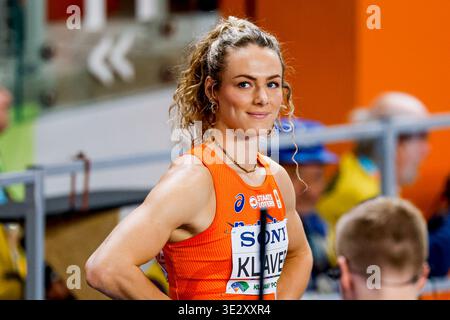 Lieke Klaver of the Netherlands looks on during the Women's 400m Final ...