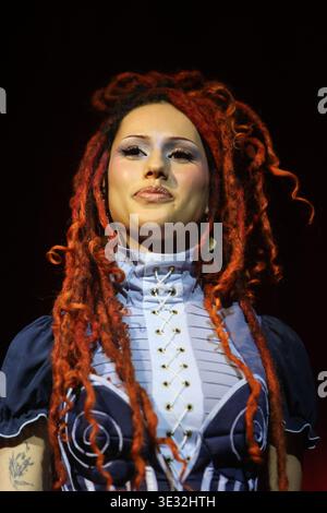 Singer Absolutely (Abby-Lynn Keen) during the BottleRock Music Festival ...