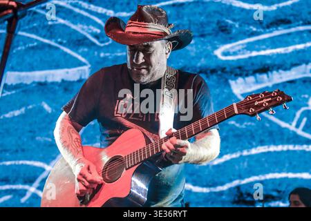 Buenos Aires (Mar. 20th 2026). Tattoo artist working at the Mandinga ...