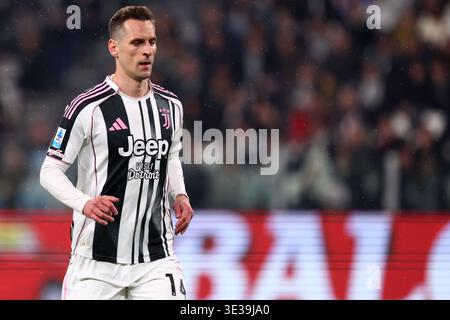 Turin, Italy. 21st, March 2026. Arkadiusz Milik of Juventus seen ...