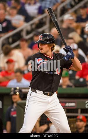 Cleveland Guardians' Kyle Manzardo hits a home run during the sixth ...